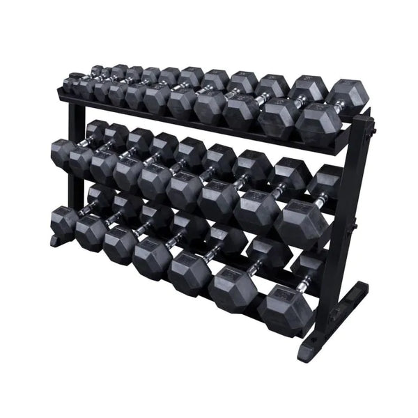 Buy Virgin Hex Dumbbell Set 5-50 lbs | Premium Rubber Weights